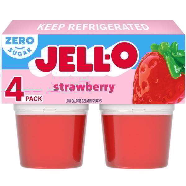 Jell-O Strawberry Sugar Free Refrigerated Gelatin - MacroBody